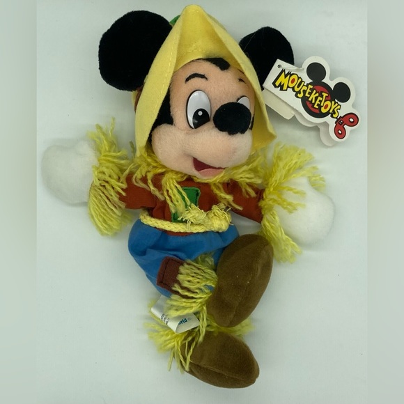 Disney | Toys | Disney Mickey Scarecrow Halloween Costume Stuffed ...